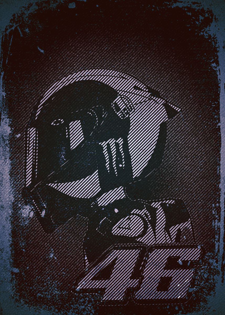 'Vr 46' Poster, picture, metal print, paint by SheldonBennett Studio ...