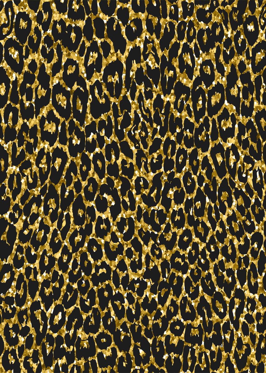 'leopard gold' Poster by gera | Displate