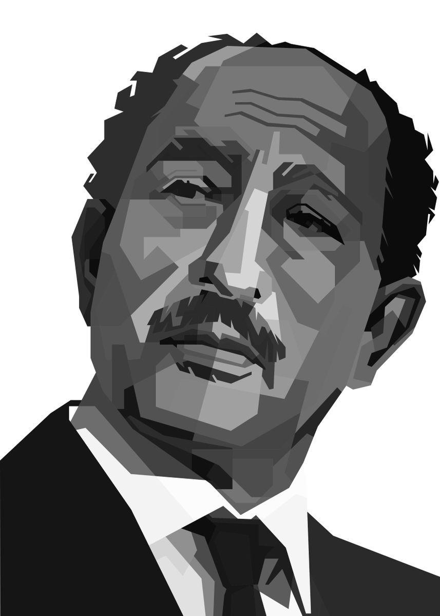 'Anwar El Sadat HD' Poster by Akhmad Said | Displate