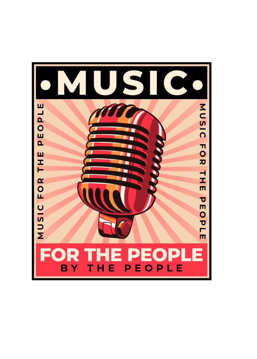 'Music' Poster, picture, metal print, paint by thetshirtshop2020 | Displate