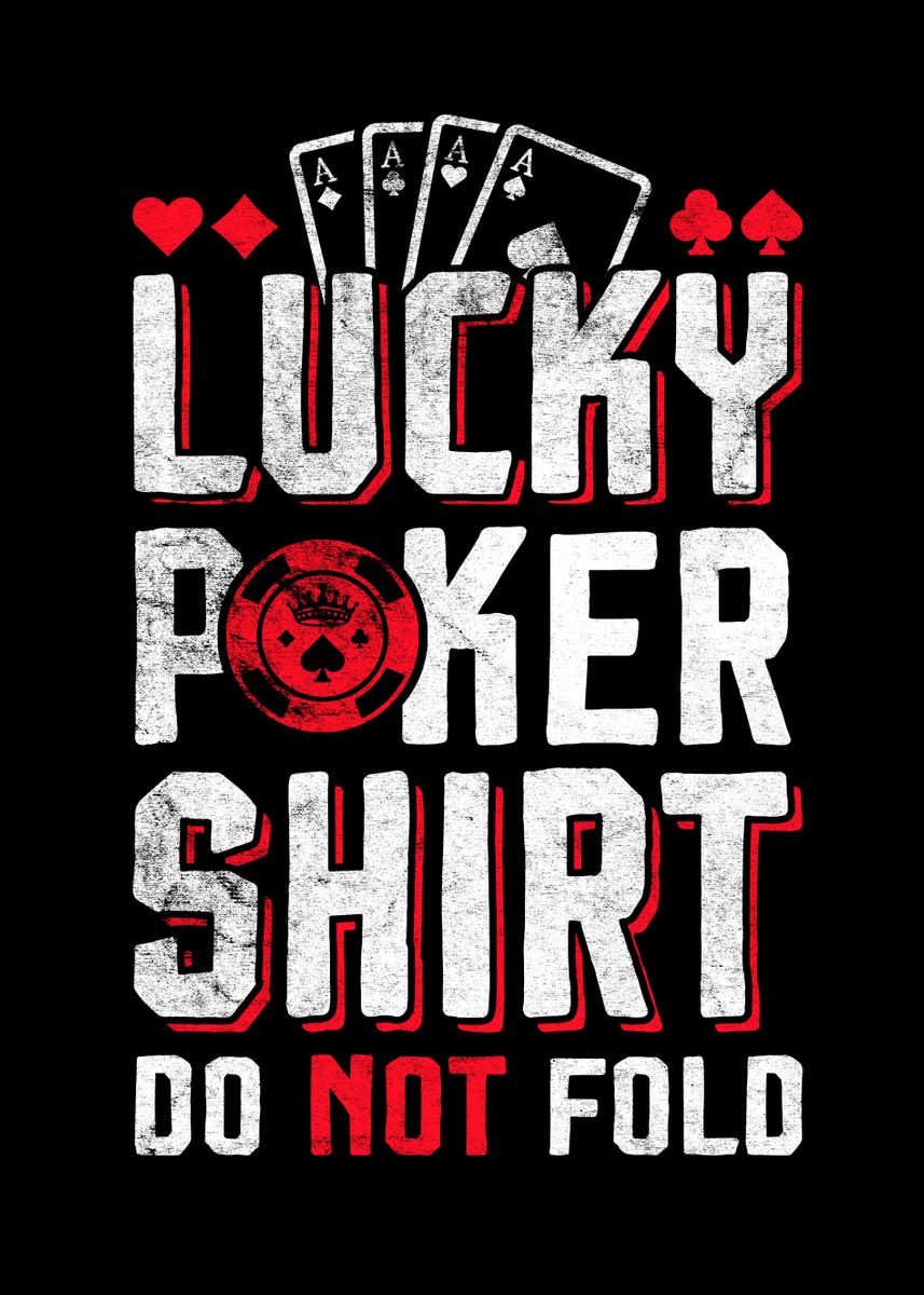 'Poker Pokerface All In' Poster by Statements | Displate