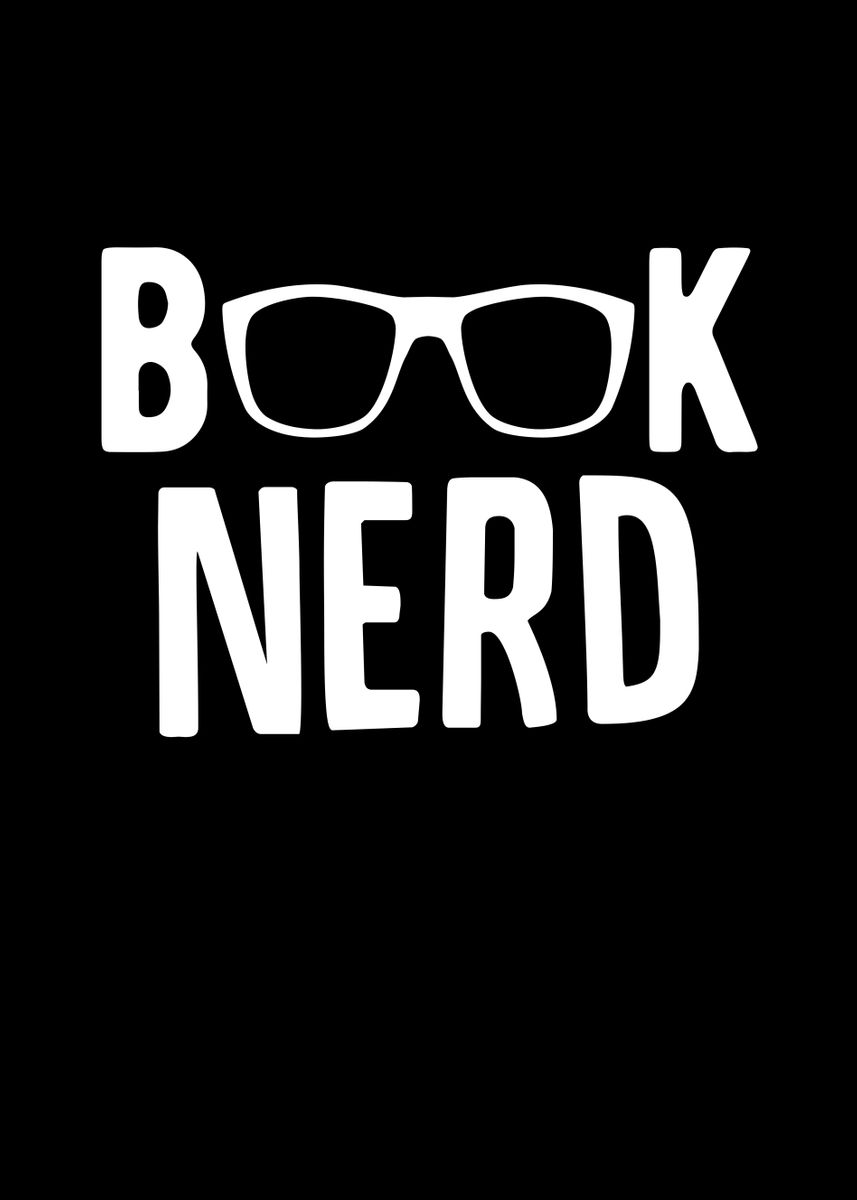 'Book Nerd' Poster, picture, metal print, paint by Francois Ringuette ...