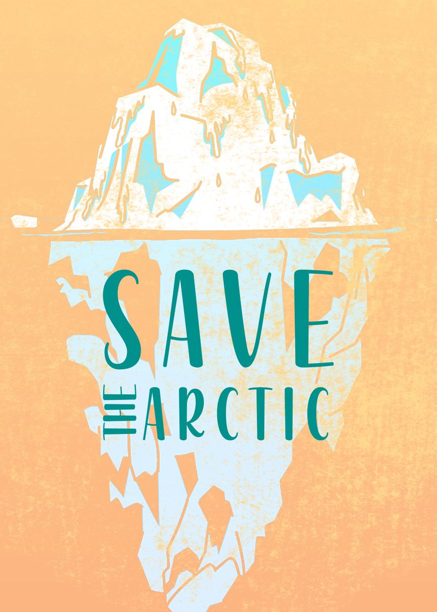 'Save the arctic artwork' Poster, picture, metal print, paint by ...