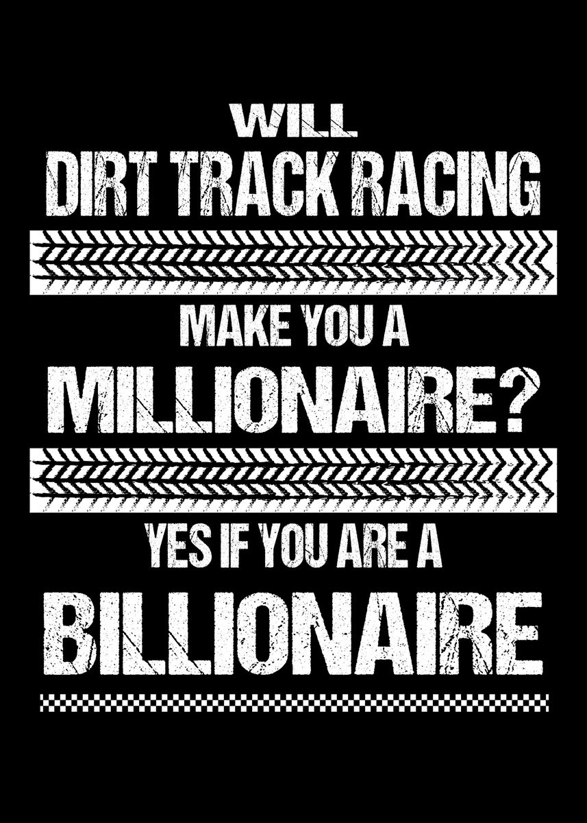 'Dirt Track Racing Driver' Poster by PlateMadeStuff | Displate