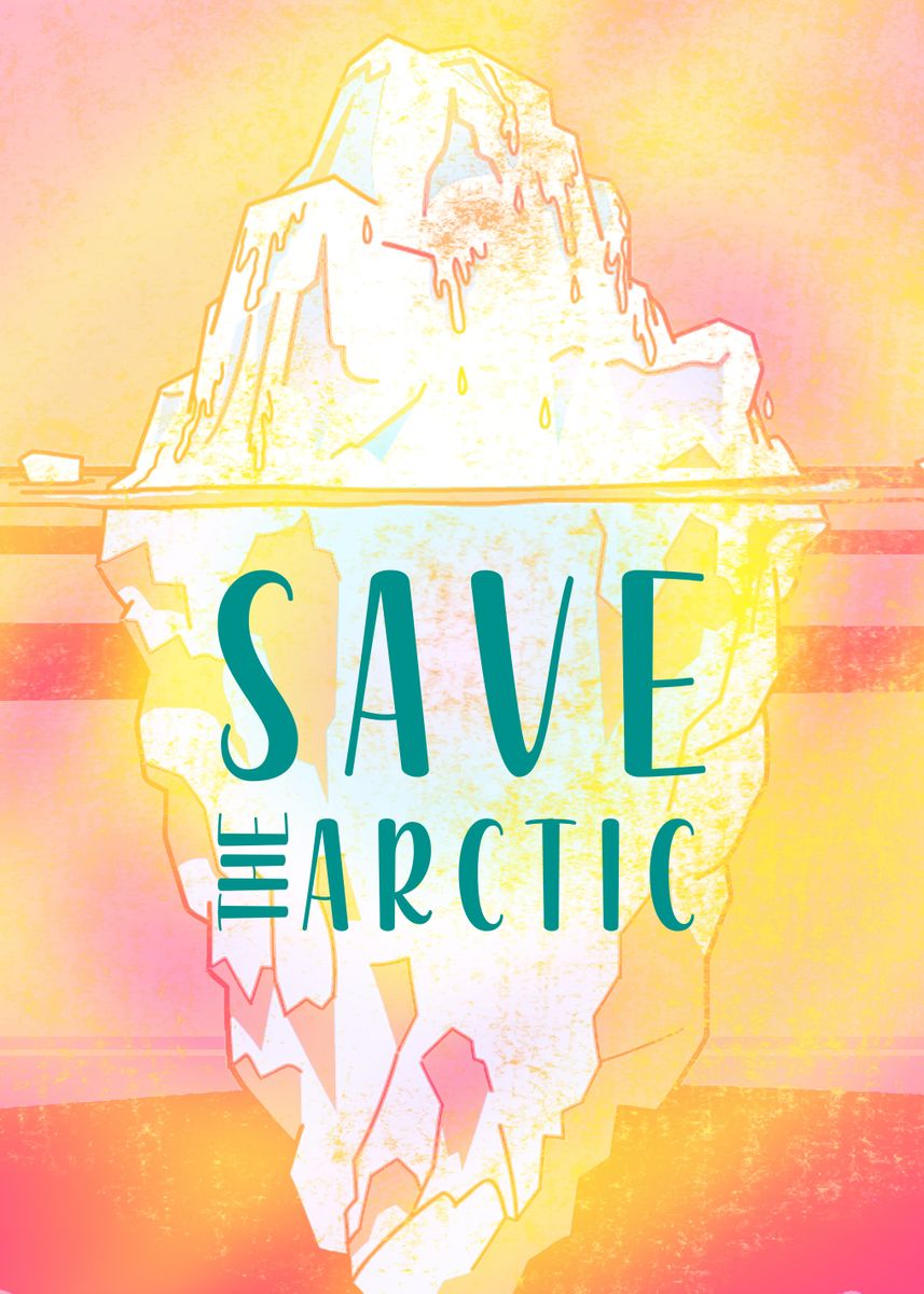 'Save the arctic colorful' Poster by ORIGINALABD | Displate