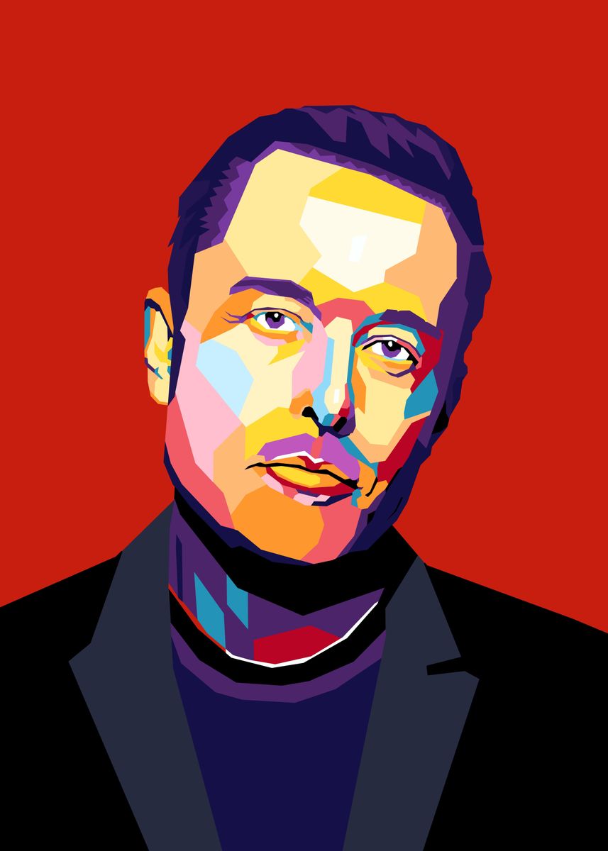 'Elon Musk' Poster by Ray Mason | Displate