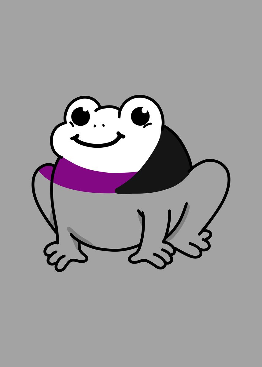 'Demisexual Pride Frog' Poster, picture, metal print, paint by ...