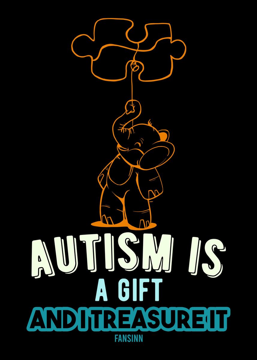 'Autism Elephant' Poster by fansinn | Displate