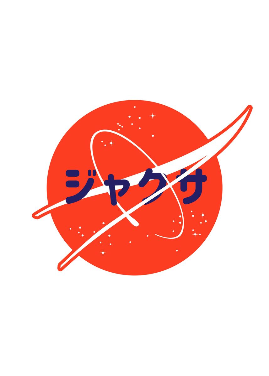 'JAXA logo NASA style blue' Poster by Raoul In Red | Displate