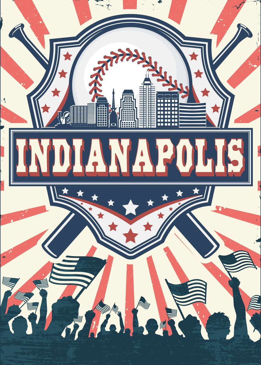 'Indianapolis Skyline' Poster by StefanART | Displate