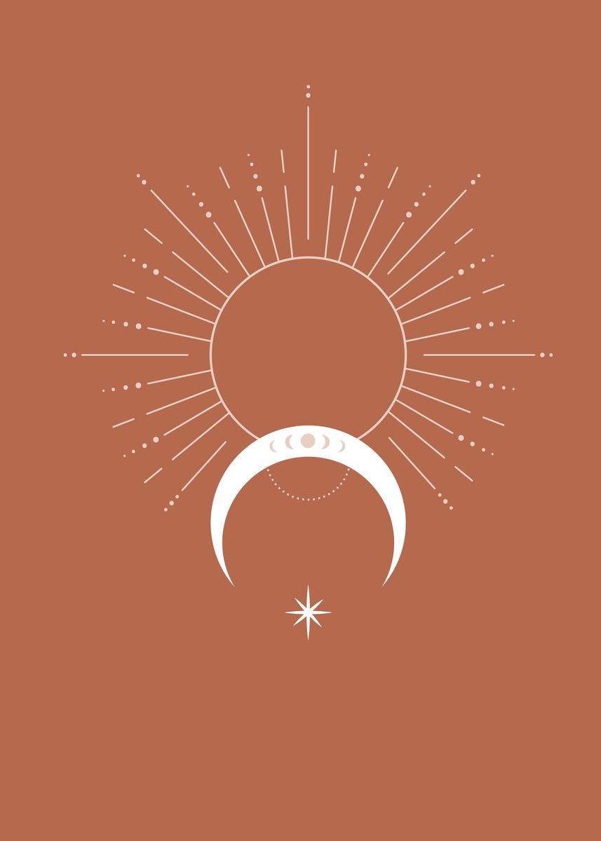 'Celestial Moon' Poster, picture, metal print, paint by Haus and Hues ...