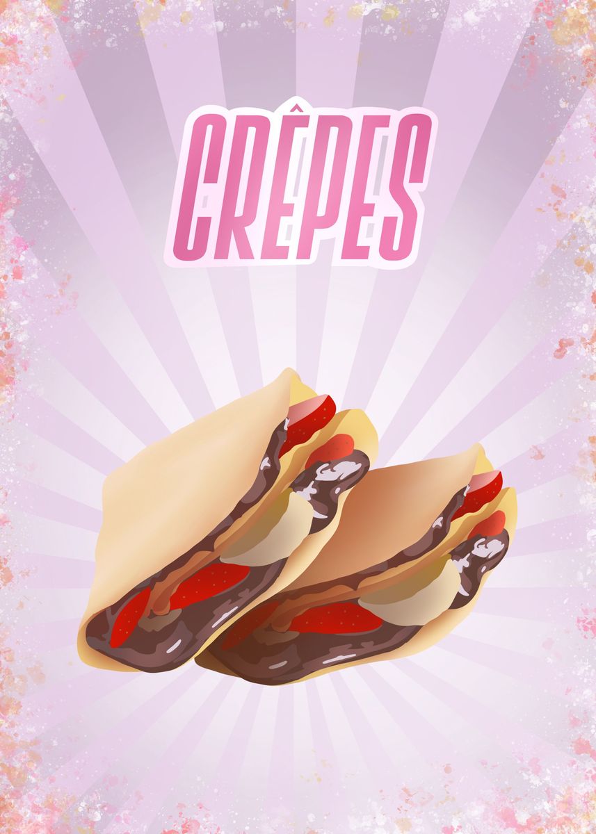 'Crepes' Poster, picture, metal print, paint by Valter Shabani ...