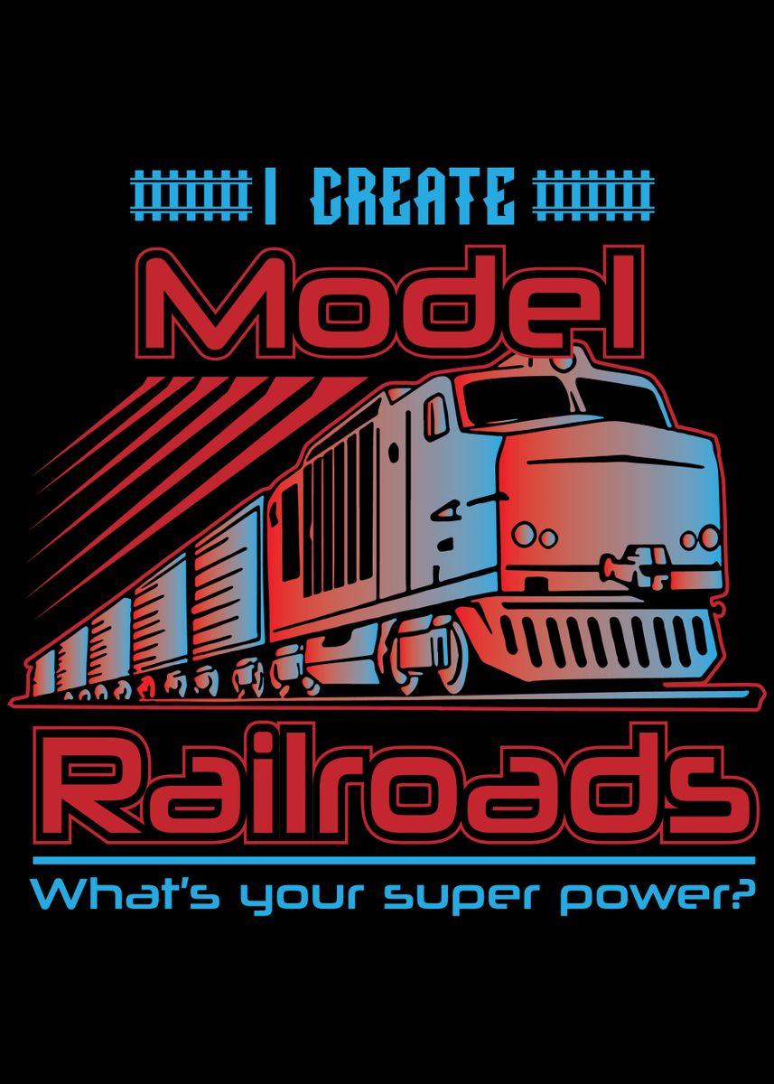 'Railroad Model Railroad' Poster, picture, metal print, paint by ...