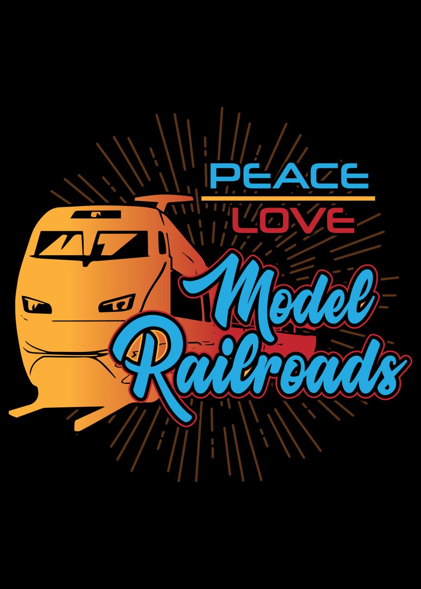 'Railroad Model Railroad' Poster, picture, metal print, paint by ...