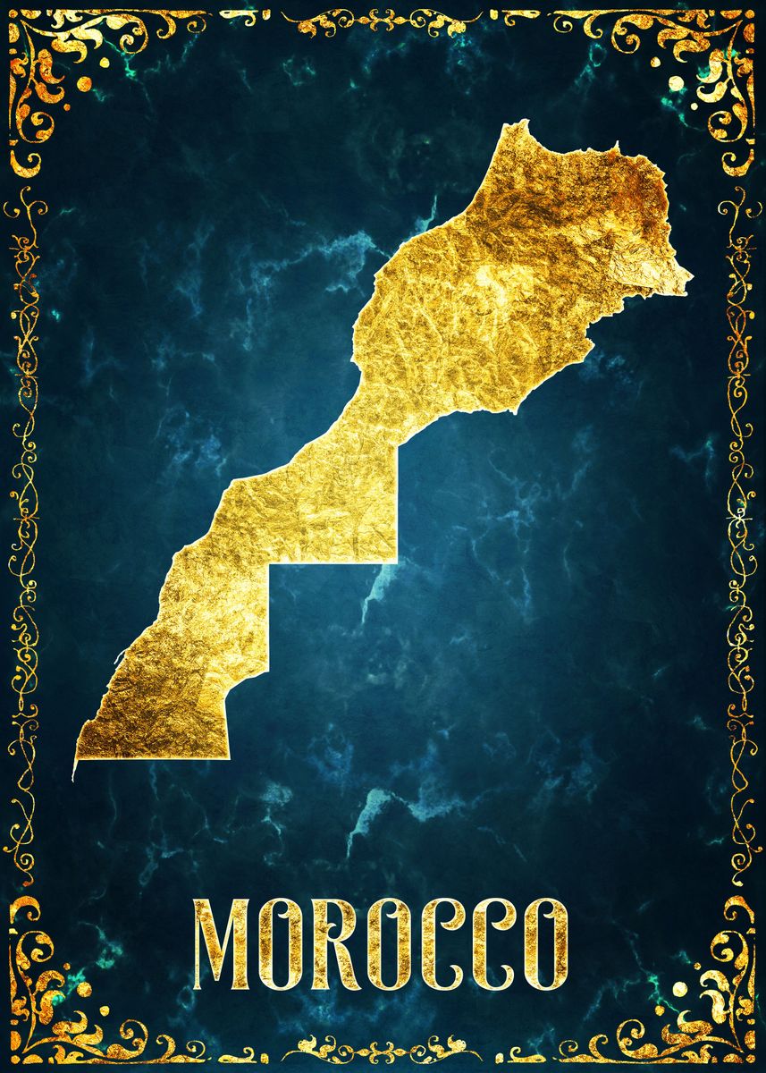 'morocco' Poster, picture, metal print, paint by SplashDesign | Displate