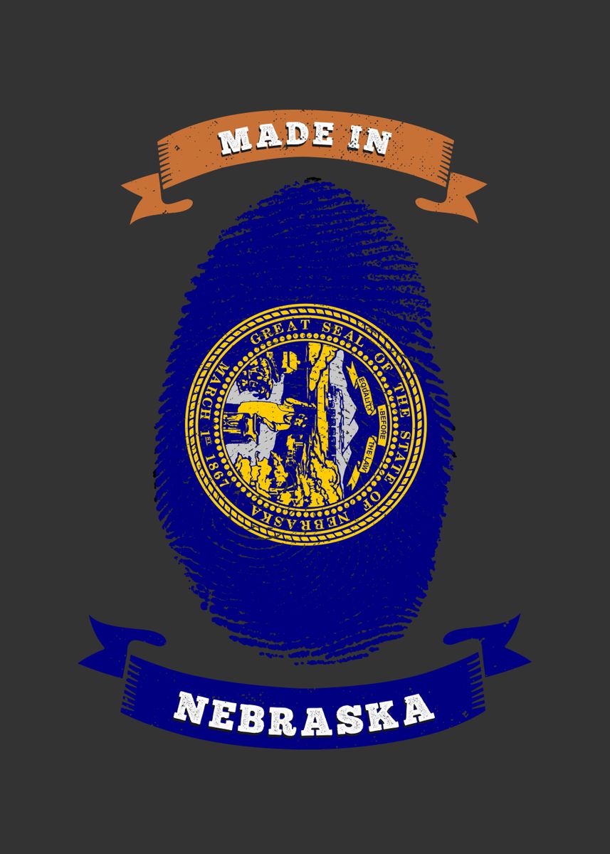 'MADE IN NEBRASKA' Poster, picture, metal print, paint by StonerPlates ...