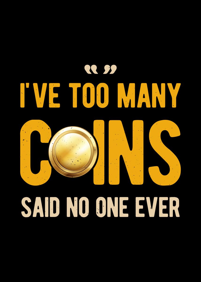 'Funny Coin Collector' Poster, picture, metal print, paint by Visualz ...