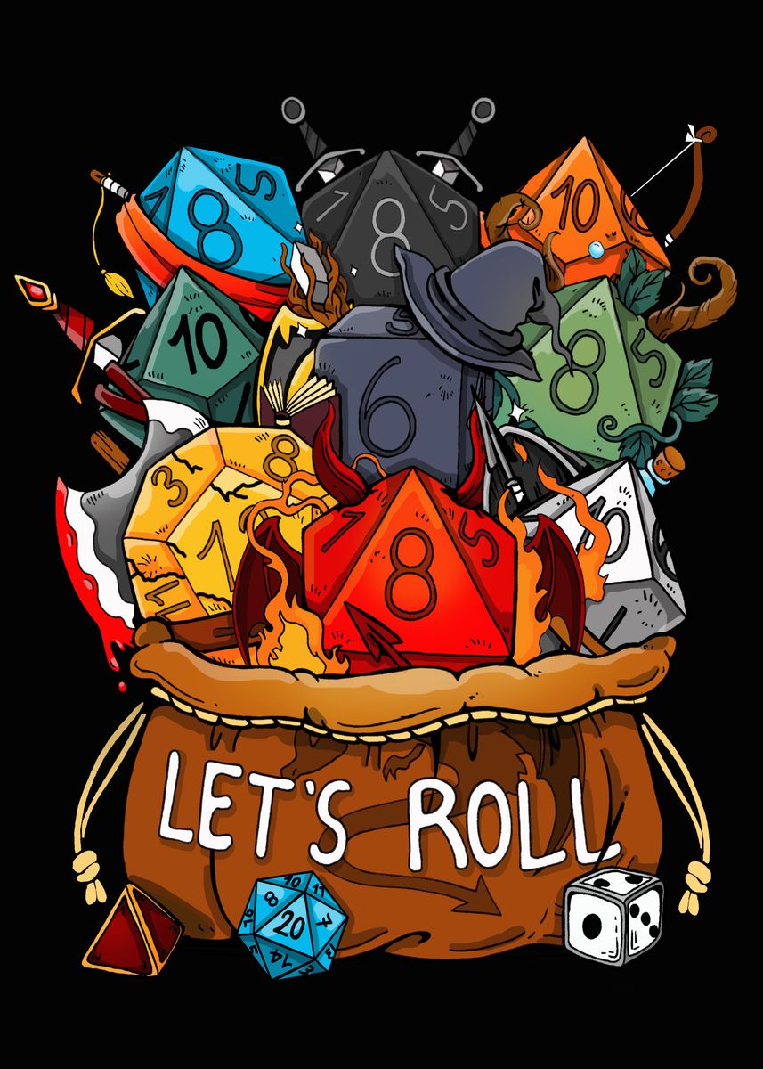 'Let s Roll' Poster, picture, metal print, paint by Valentina Fabbri ...