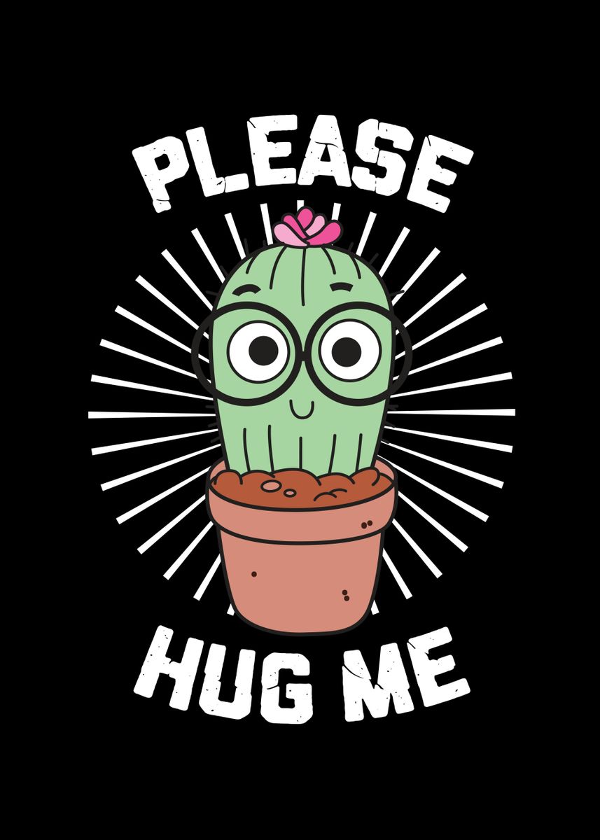 'Please Hug Me' Poster by Steven Zimmer | Displate