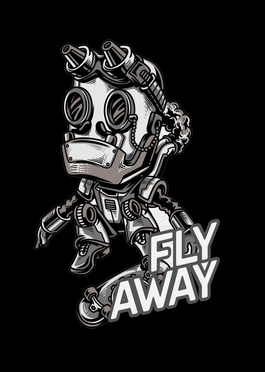 'Fly Away' Poster, picture, metal print, paint by thetshirtshop2020 ...