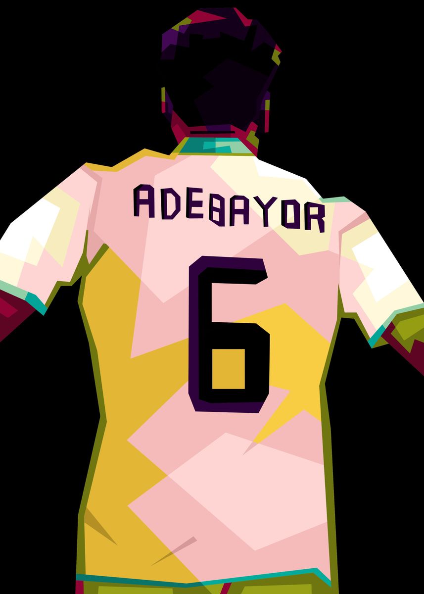 'Adebayor in popart' Poster, picture, metal print, paint by AMIRUDIN 06 ...