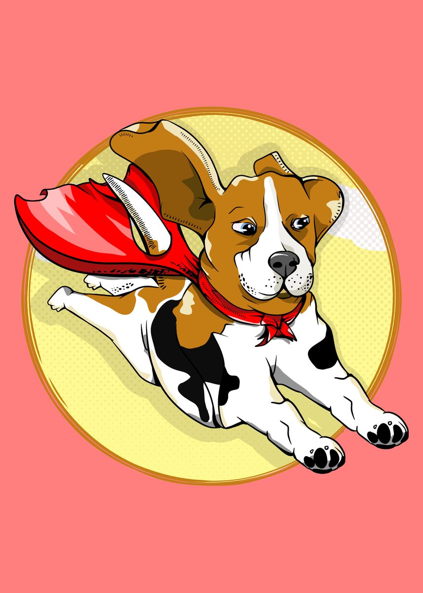 'Super Beagle' Poster by mailbox disco | Displate