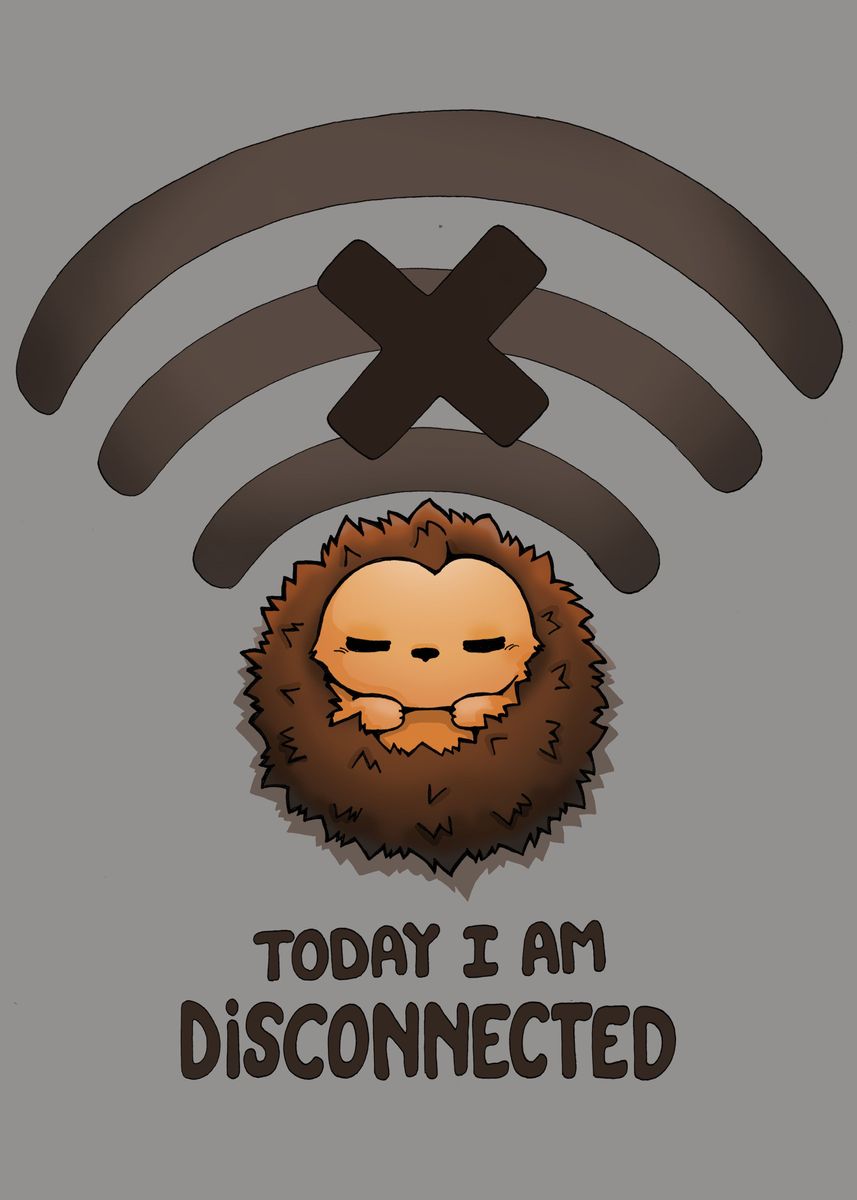 'I am Disconnected' Poster, picture, metal print, paint by Valentina ...