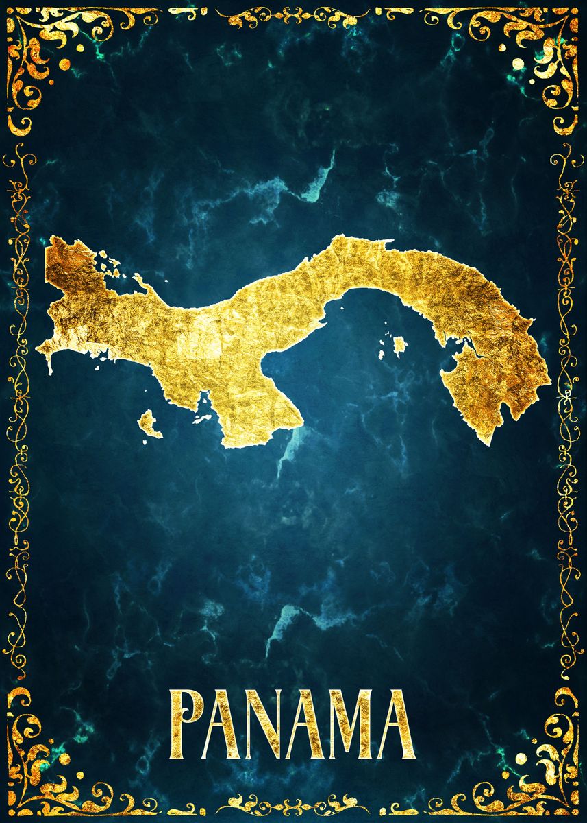 'panama' Poster, picture, metal print, paint by SplashDesign | Displate