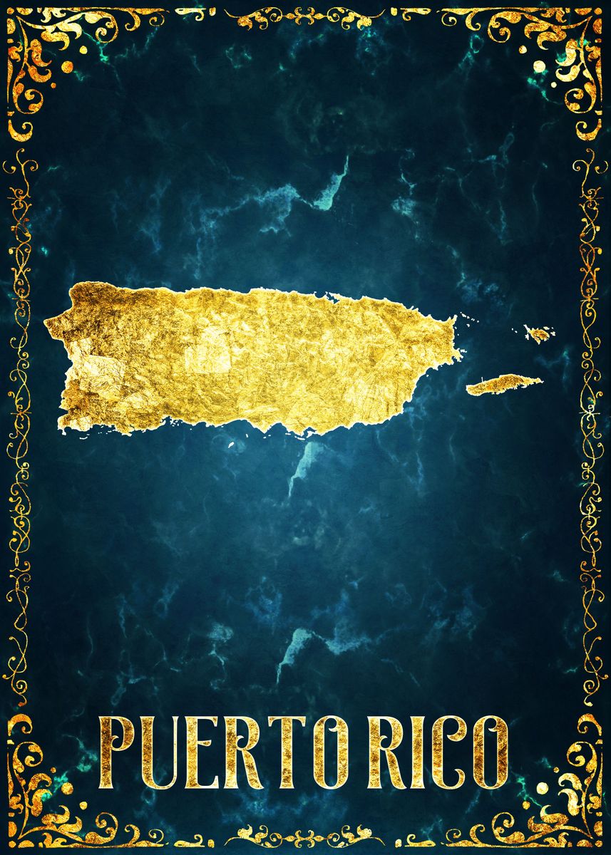 'Puerto Rico' Poster by SplashDesign | Displate