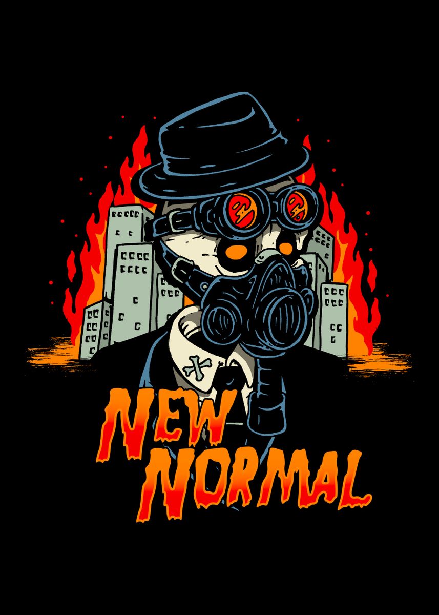 'New Normal' Poster by Monsters and Martians | Displate