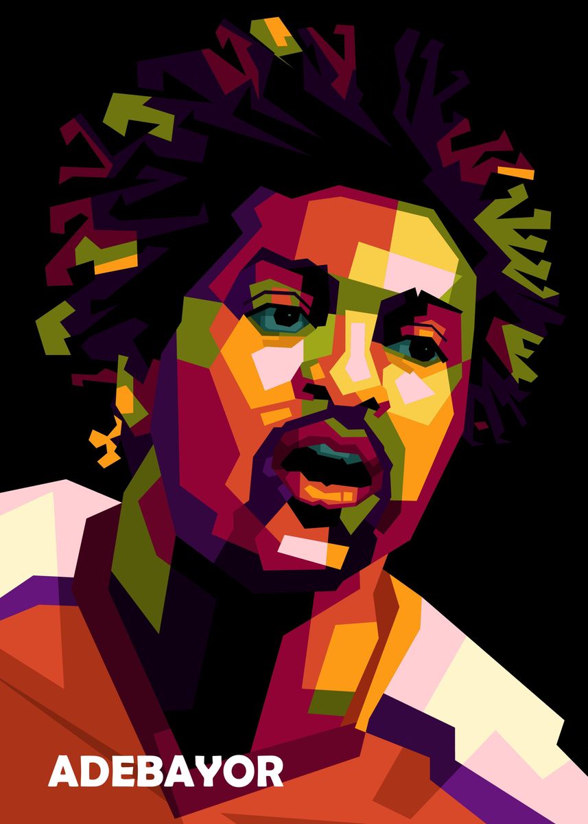 'Emmanuel Adebayor' Poster by AMIRUDIN 06 | Displate