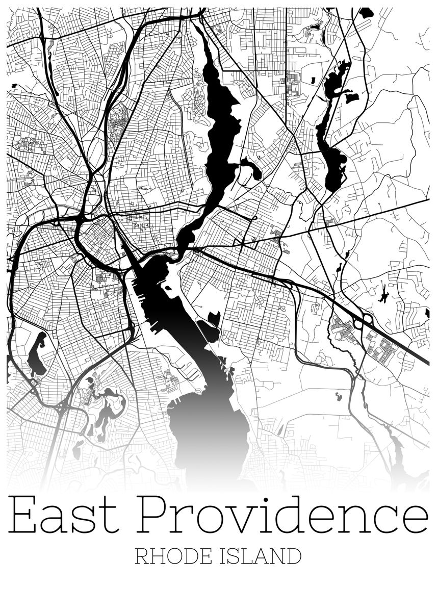 'East Providence Rhode ' Poster, picture, metal print, paint by ...