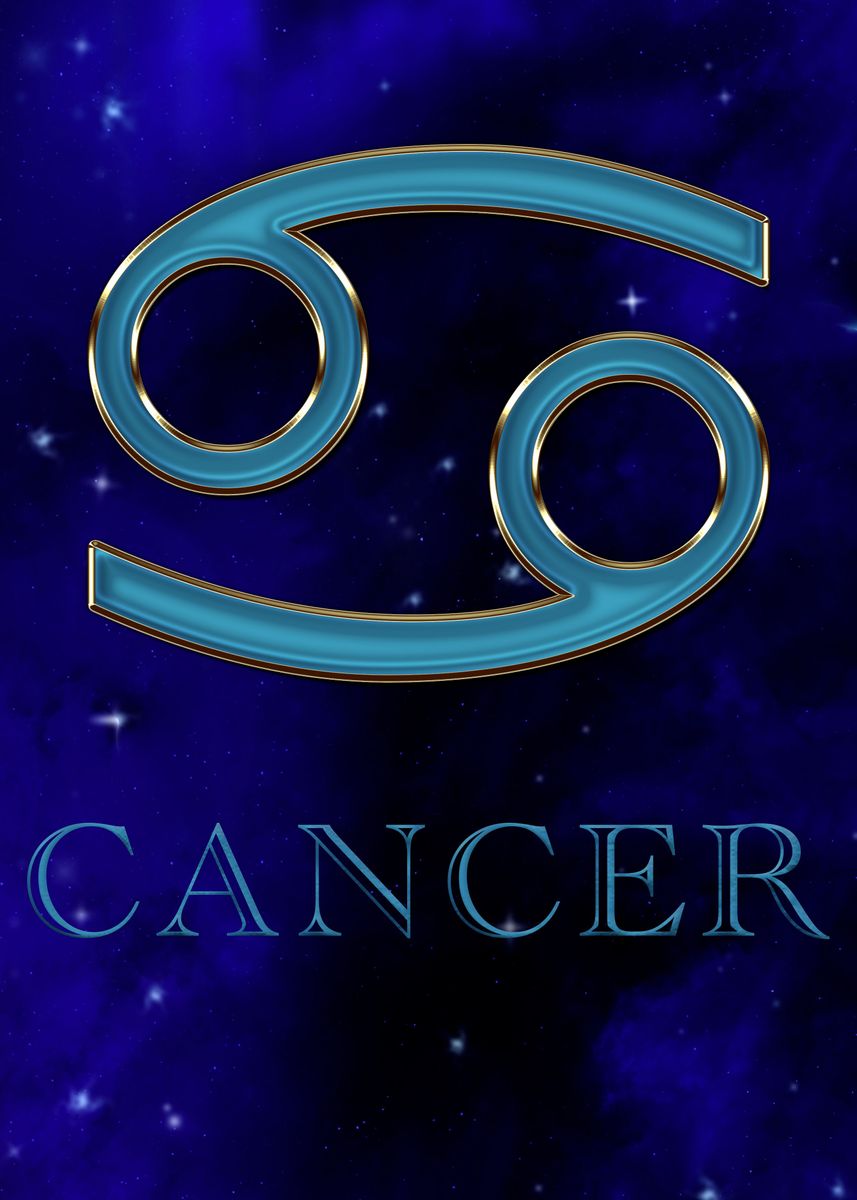 'Cancer Signe Zodiaque' Poster, picture, metal print, paint by ...