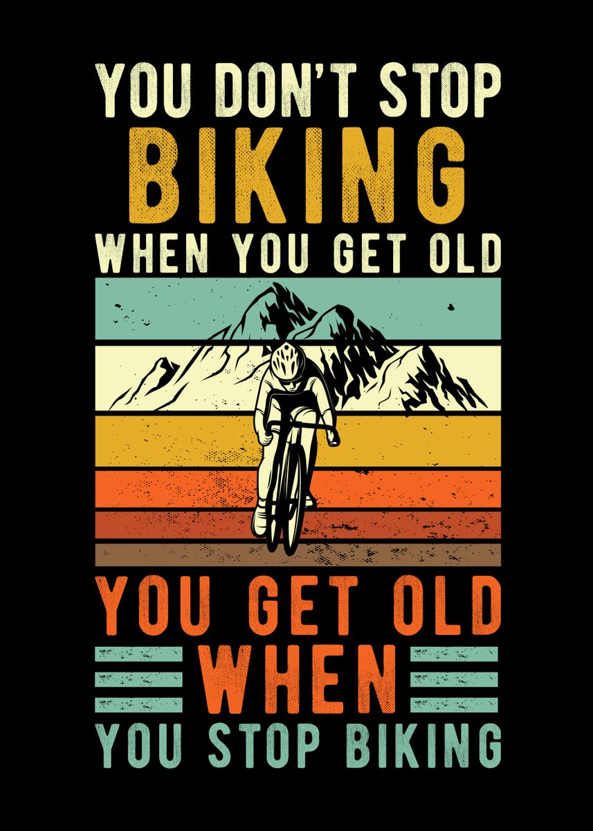 'Cycle Bicycle Retro' Poster, picture, metal print, paint by schmugo ...