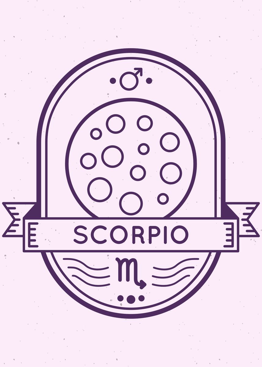 'ZODIAC PLANET SCORPIO SIGN' Poster, picture, metal print, paint by ...
