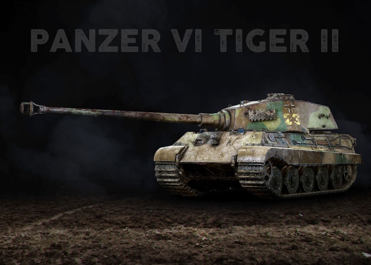 'Panzer Tiger II' Poster by Minimalist Armor | Displate
