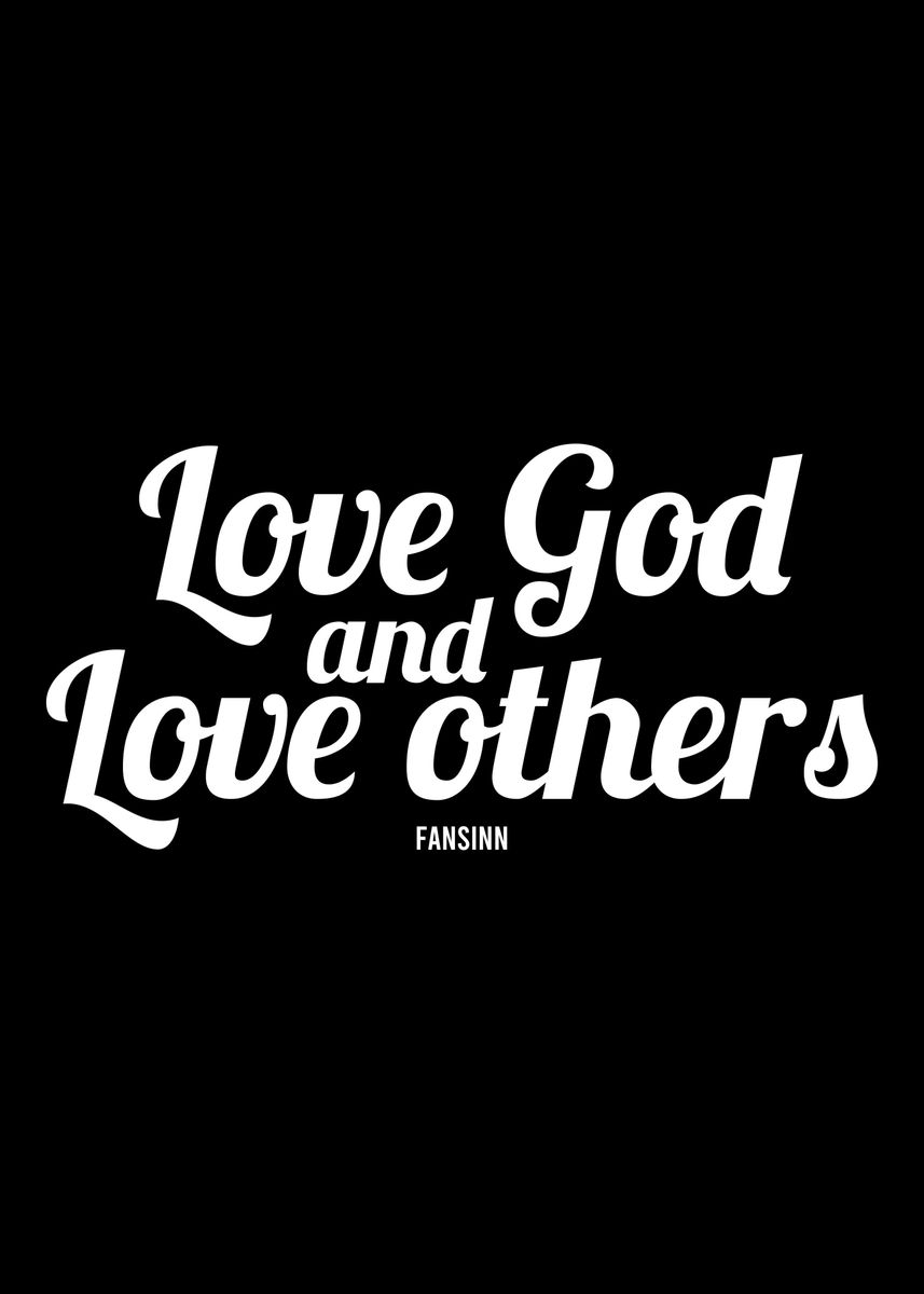 'God Faith Religion Love Ho' Poster, picture, metal print, paint by ...