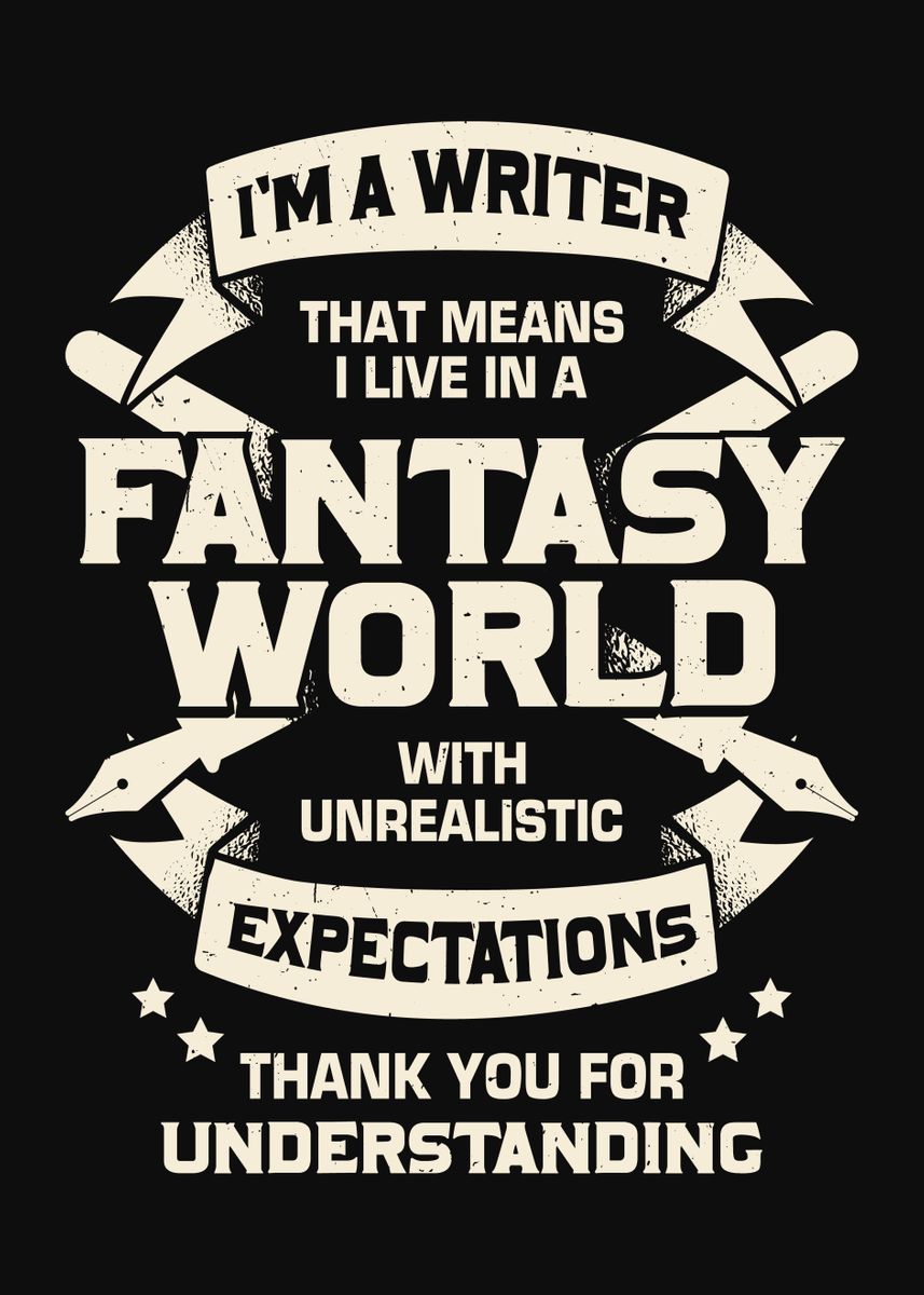 'Book Author Writer Design ' Poster, picture, metal print, paint by ...