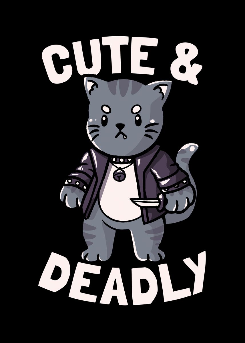 'Cute Deadly ' Poster, picture, metal print, paint by Eduardo Ely ...