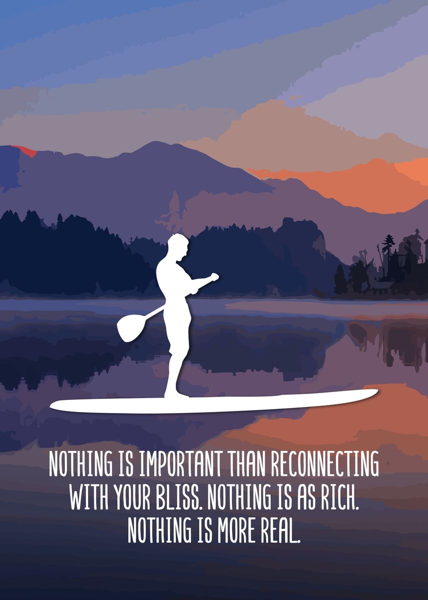 'Paddle Board Wall Decor' Poster, picture, metal print, paint by ...