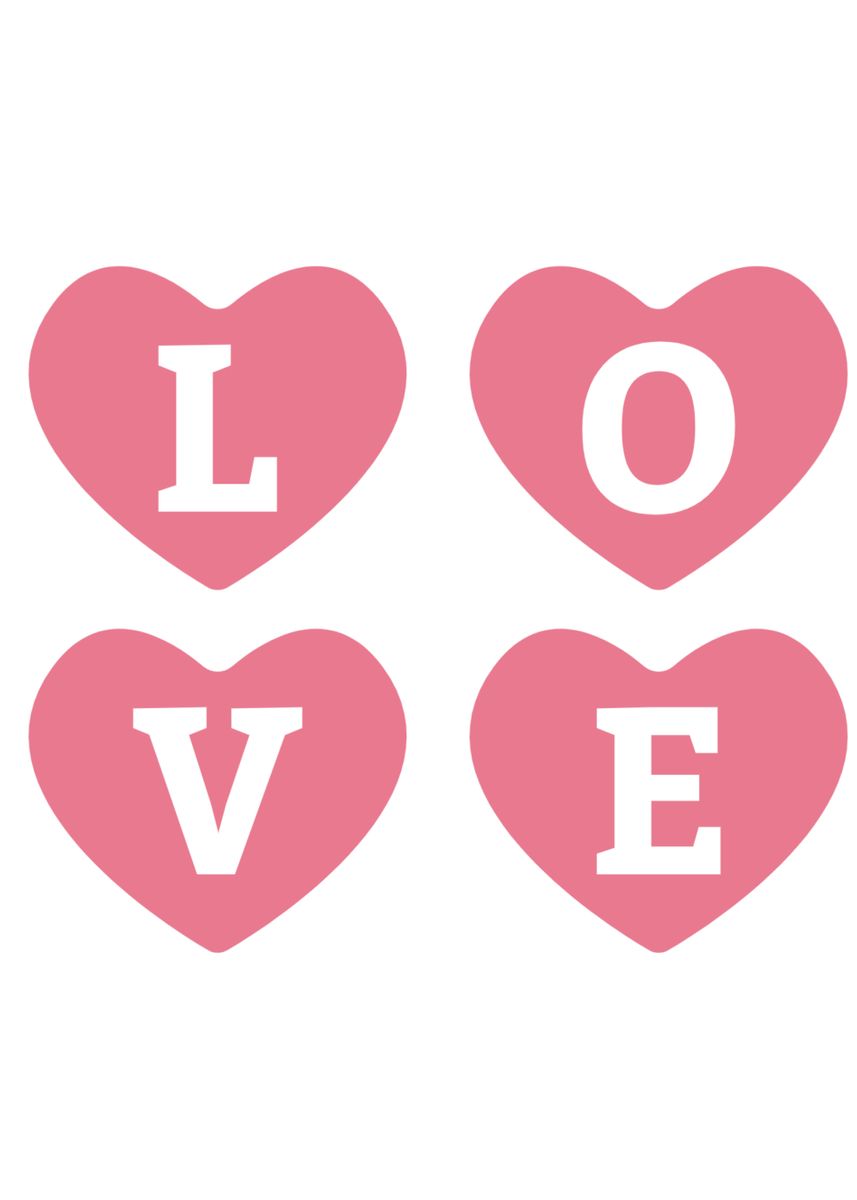 'love' Poster by thetshirtshop2020 | Displate