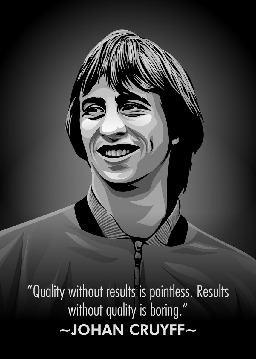 'Johan Cruyff' Poster, picture, metal print, paint by Miracle Studio ...