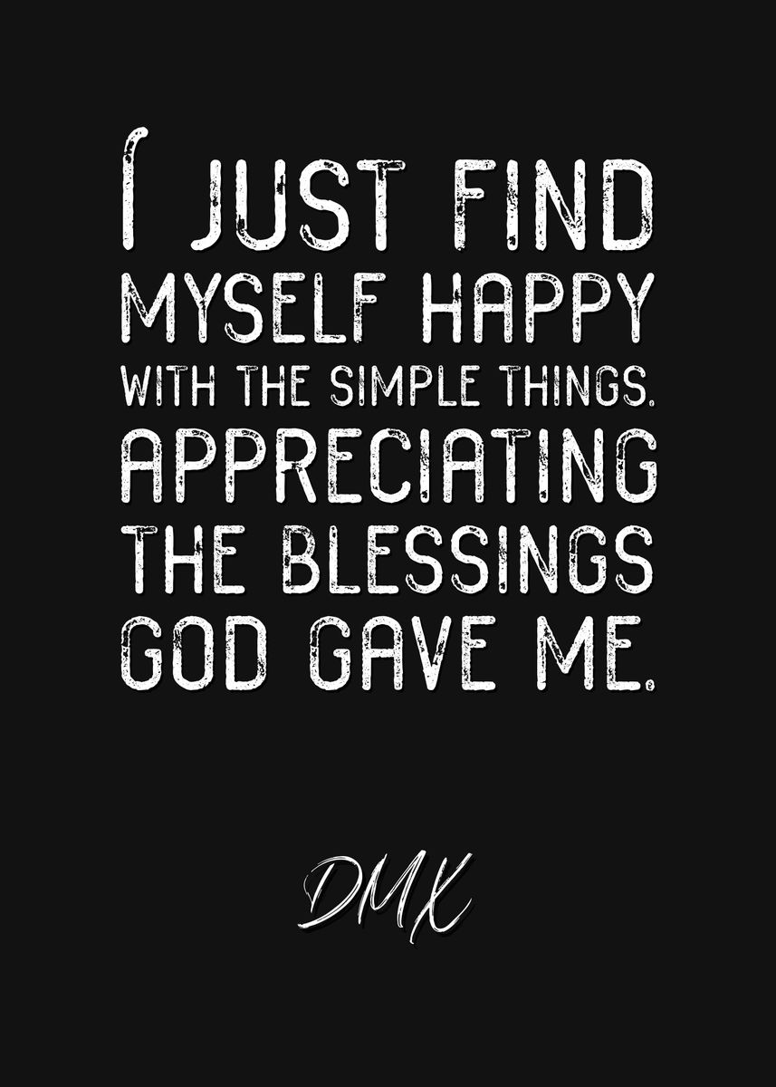 'DMX Quote 1' Poster by Quoteey | Displate