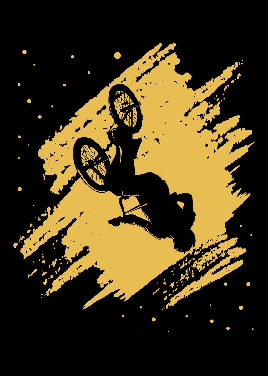 'BMX Bike Sport Racer Biker' Poster by SWAYSHIRT | Displate