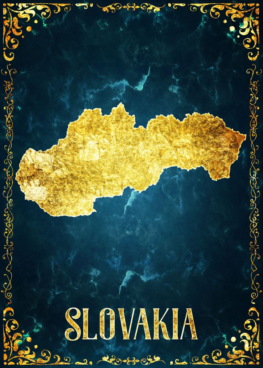 'slovakia' Poster by SplashDesign | Displate