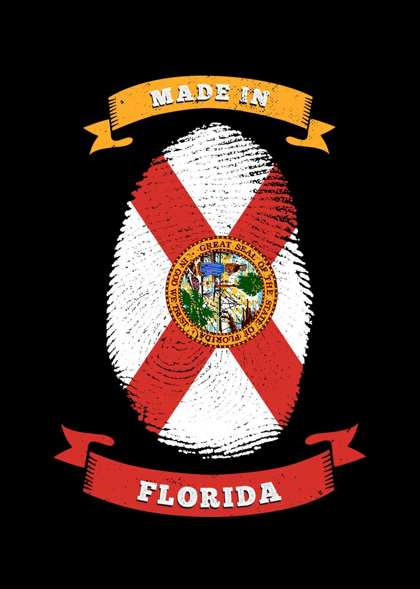 'MADE IN FLORIDA' Poster, picture, metal print, paint by StonerPlates ...
