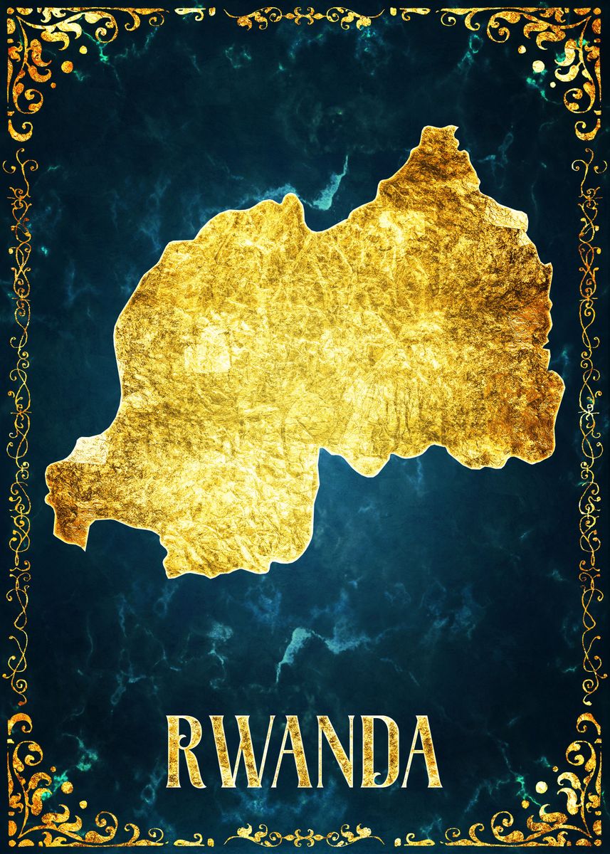 'rwanda' Poster by SplashDesign | Displate
