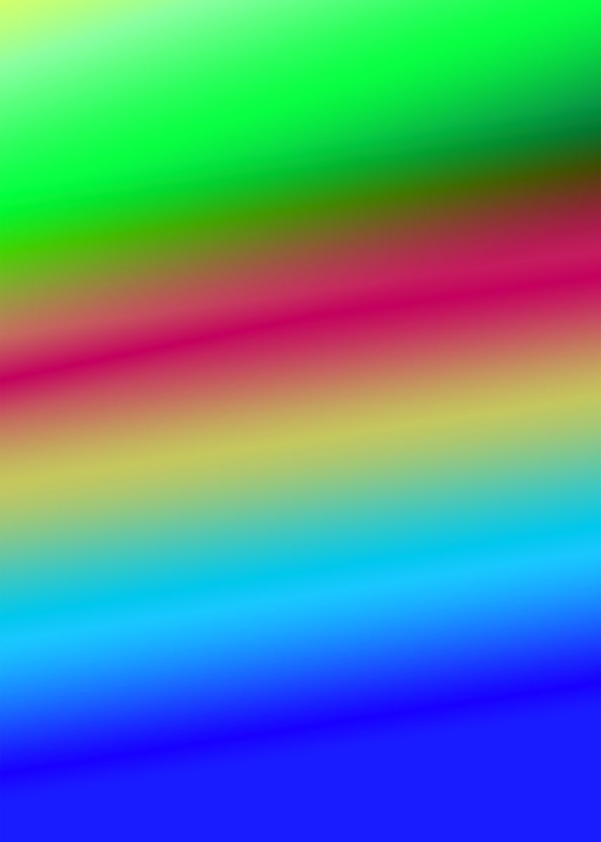 'red blue green gradient' Poster, picture, metal print, paint by ...