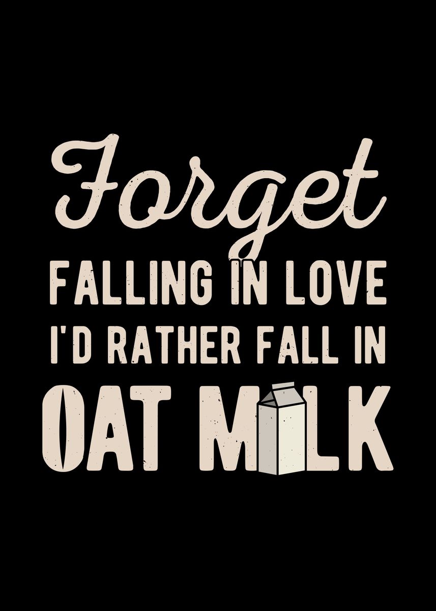 'Funny Oat Milk' Poster by Visualz | Displate