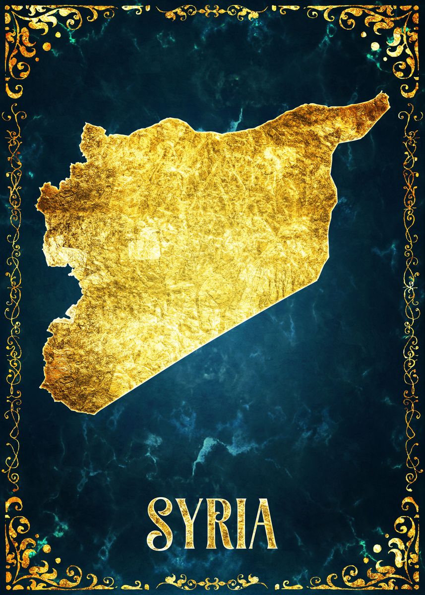 'syria' Poster, picture, metal print, paint by SplashDesign | Displate